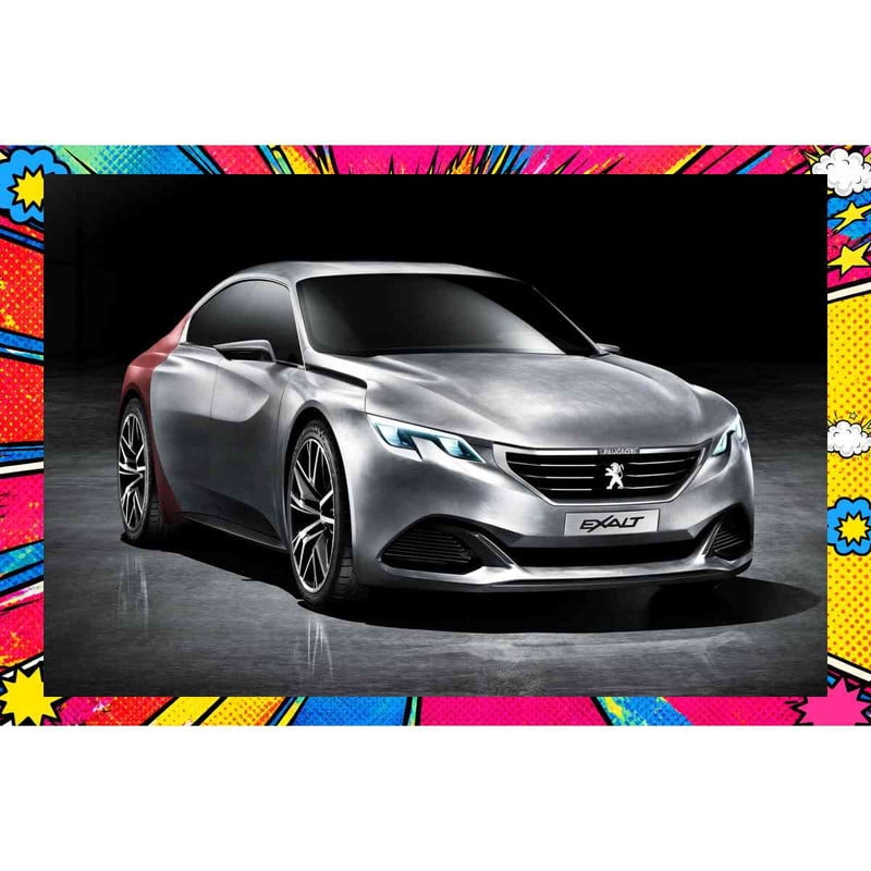 2014 Peugeot Exalt Concept Style B - Pop Art Edition | 12x18 Inch ...