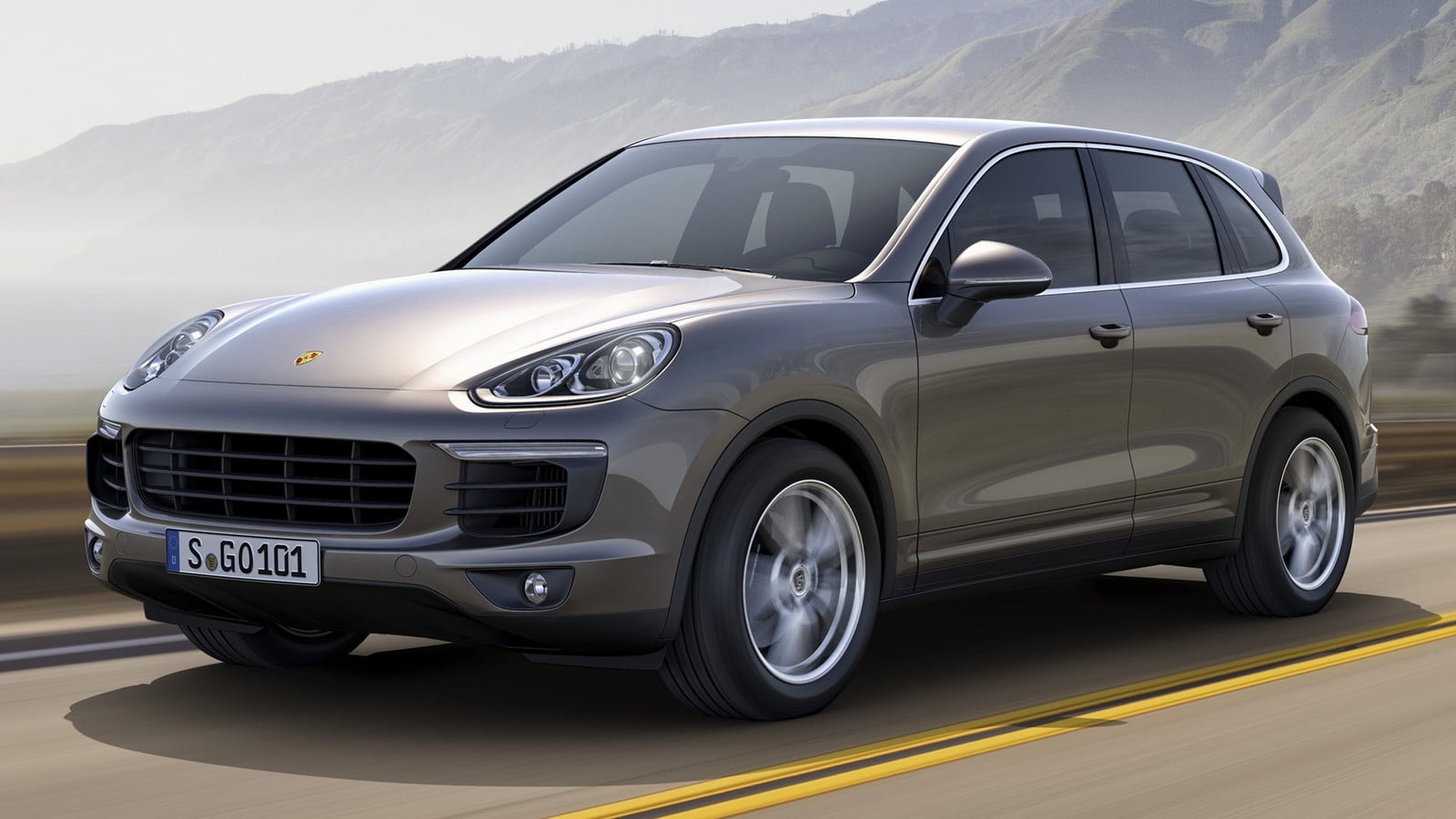2014 Porsche Cayenne - 12x18 Inch Laminated Poster - Stunning Detail ...