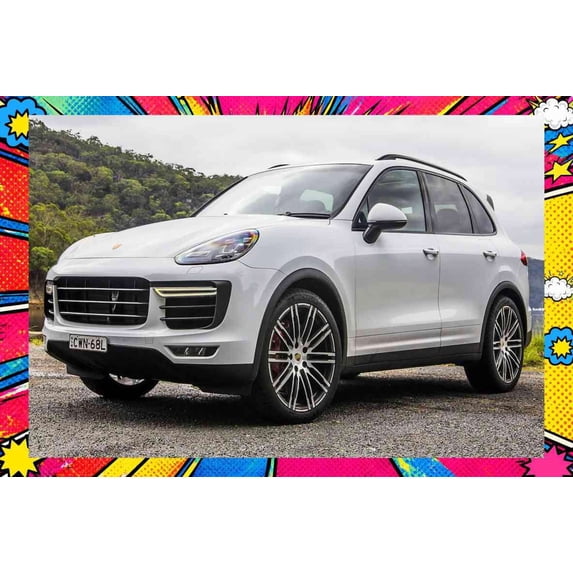 2014 Porsche Cayenne Turbo AU - Pop Art Edition | 20x30 Inch Glossy ...