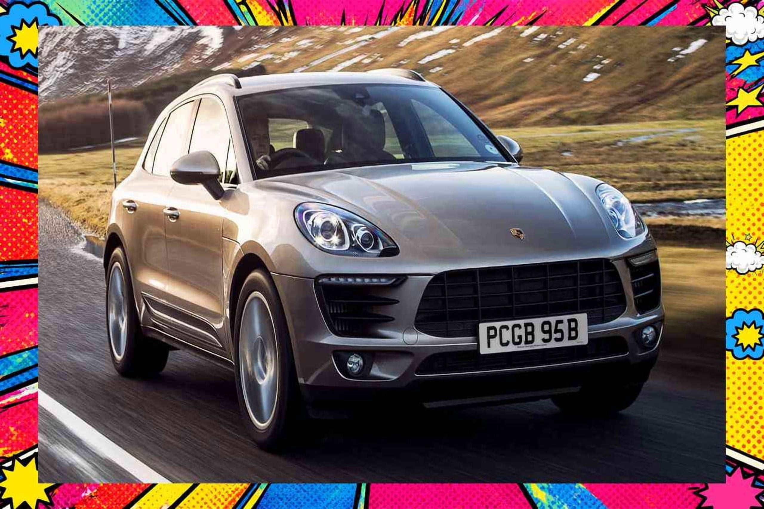 2014 Porsche Macan S UK Style B - Pop Art Edition | 20x30 Inch Glossy ...