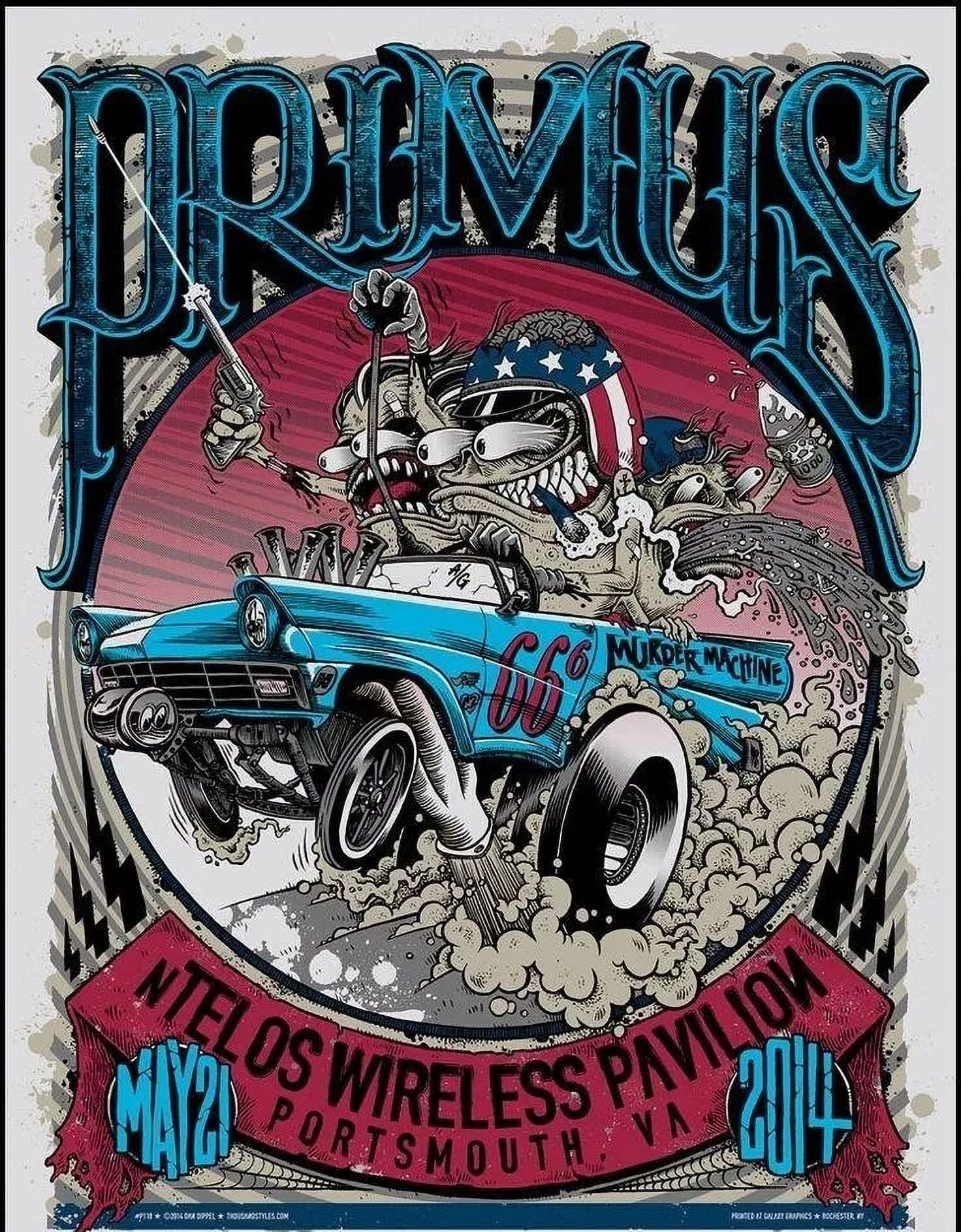 2014 Primus Concert poster Wall Art Print es 24 x 36 Inch Poster ...
