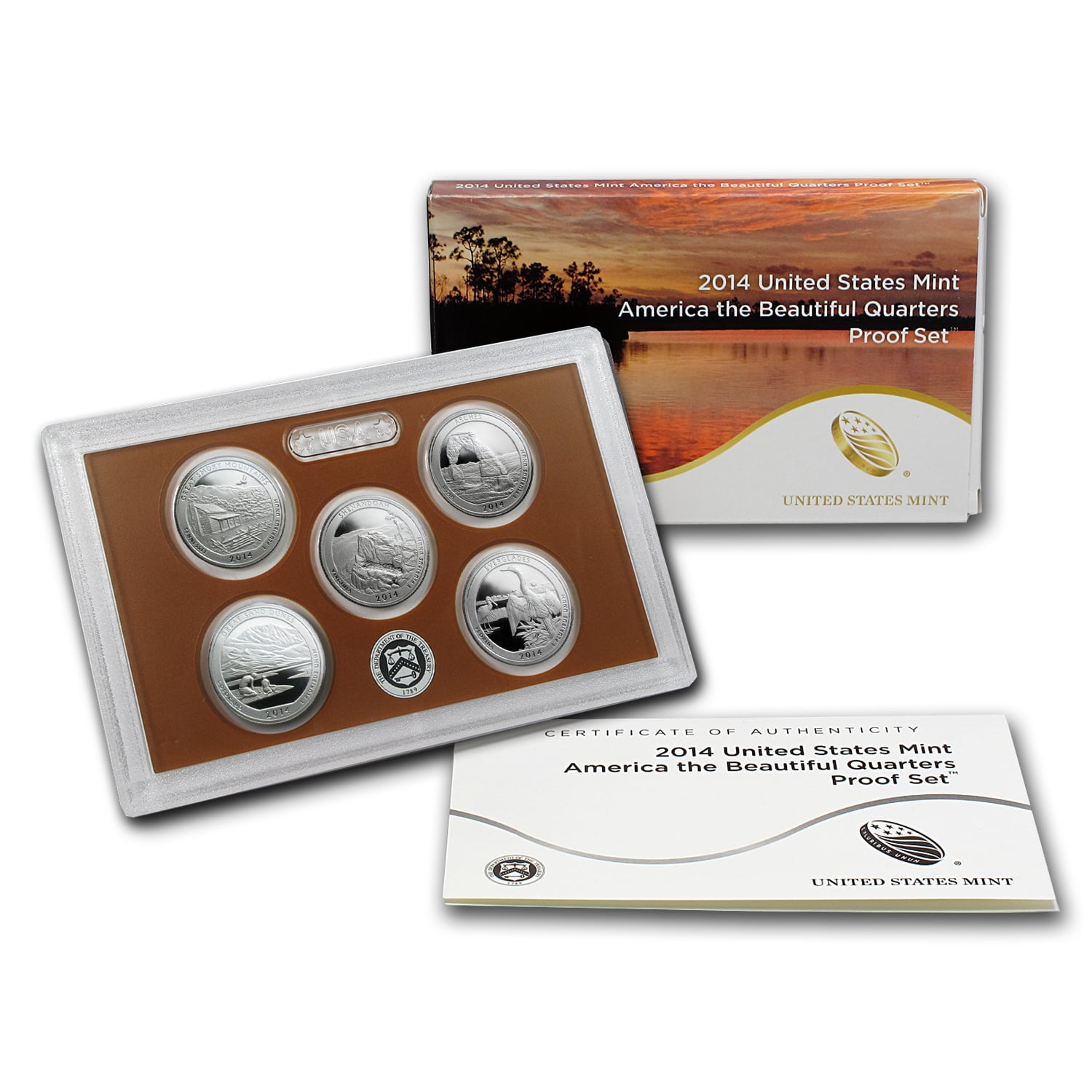 2014-S America the Beautiful Quarters Proof Set - Walmart.com