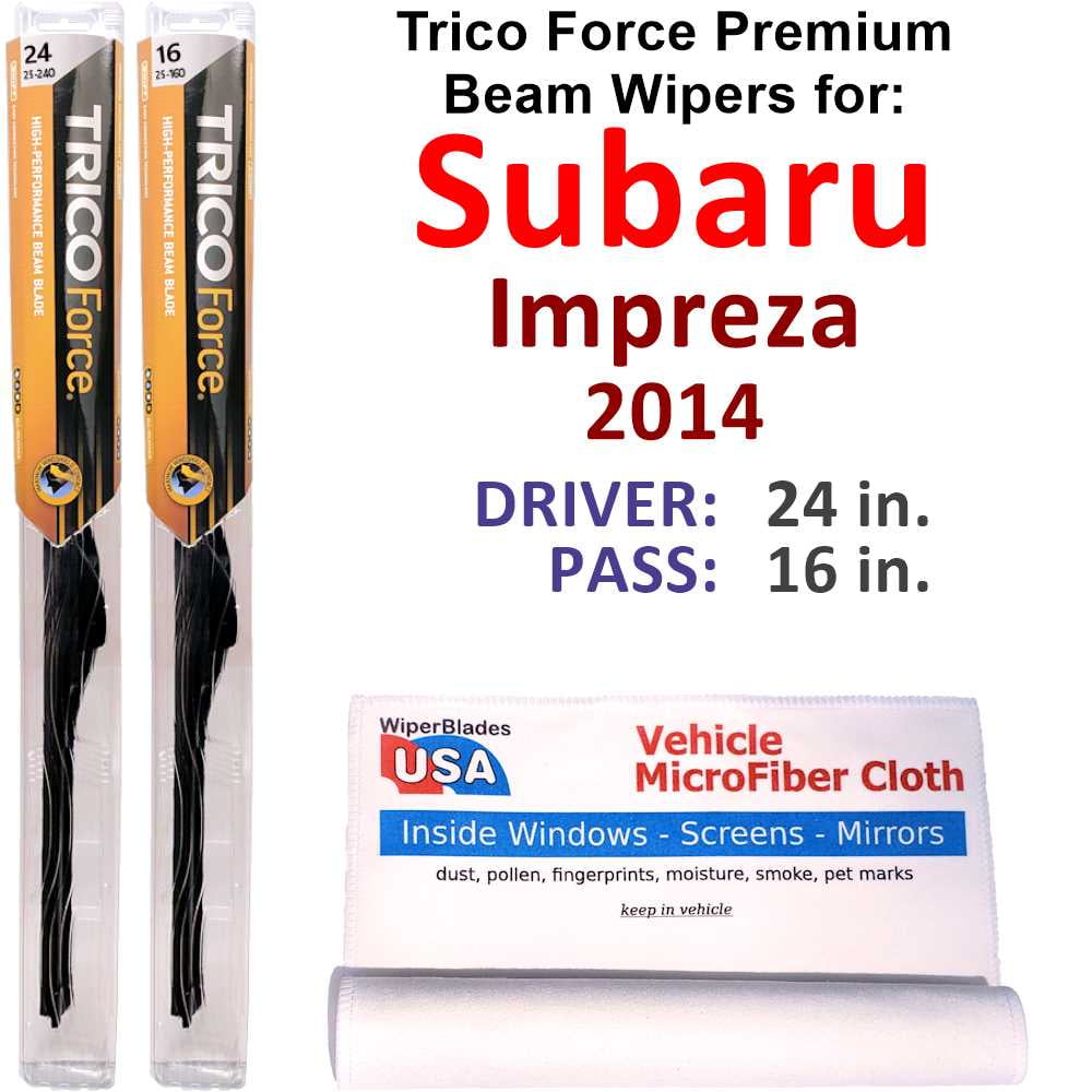 2014 Subaru Impreza WRX Performance Beam Wipers (Set of 2) - Walmart.com