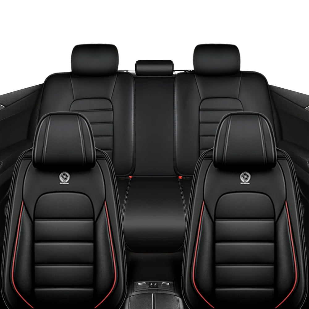 2014 for TOYOTA YARIS Seat Cover, Black and Red Edges Car Seat Covers ...