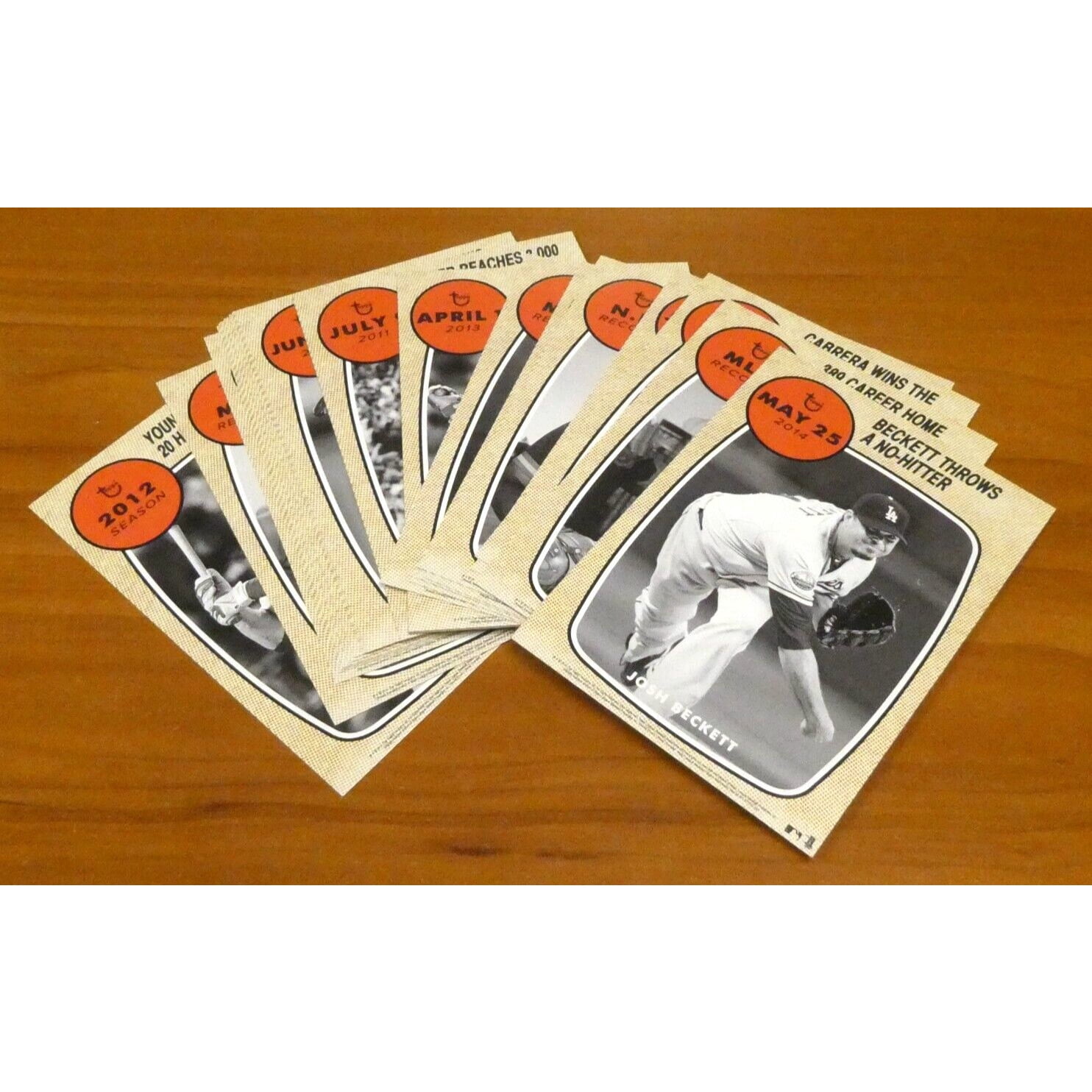 2014 Topps Wall Art 5x7 Set of 26 Rec. Brakers Trout Jeter Cobb Jackie ...