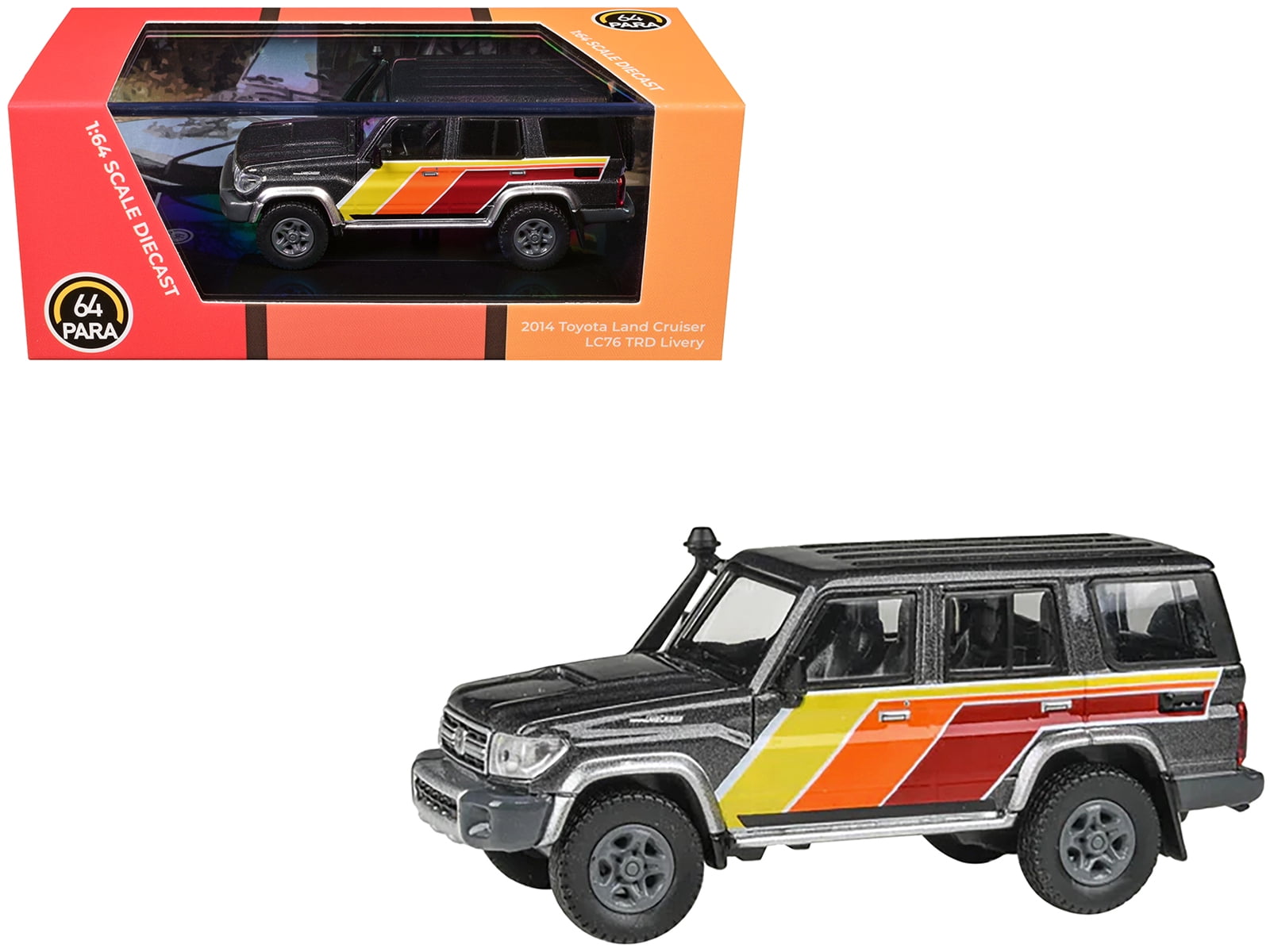2014 Toyota Land Cruiser LC76 "TRD Livery" Gray Metallic with Stripes 1 ...