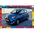 2014 Toyota Yaris Hybrid Style A - Pop Art Edition | 24x36 Inch ...