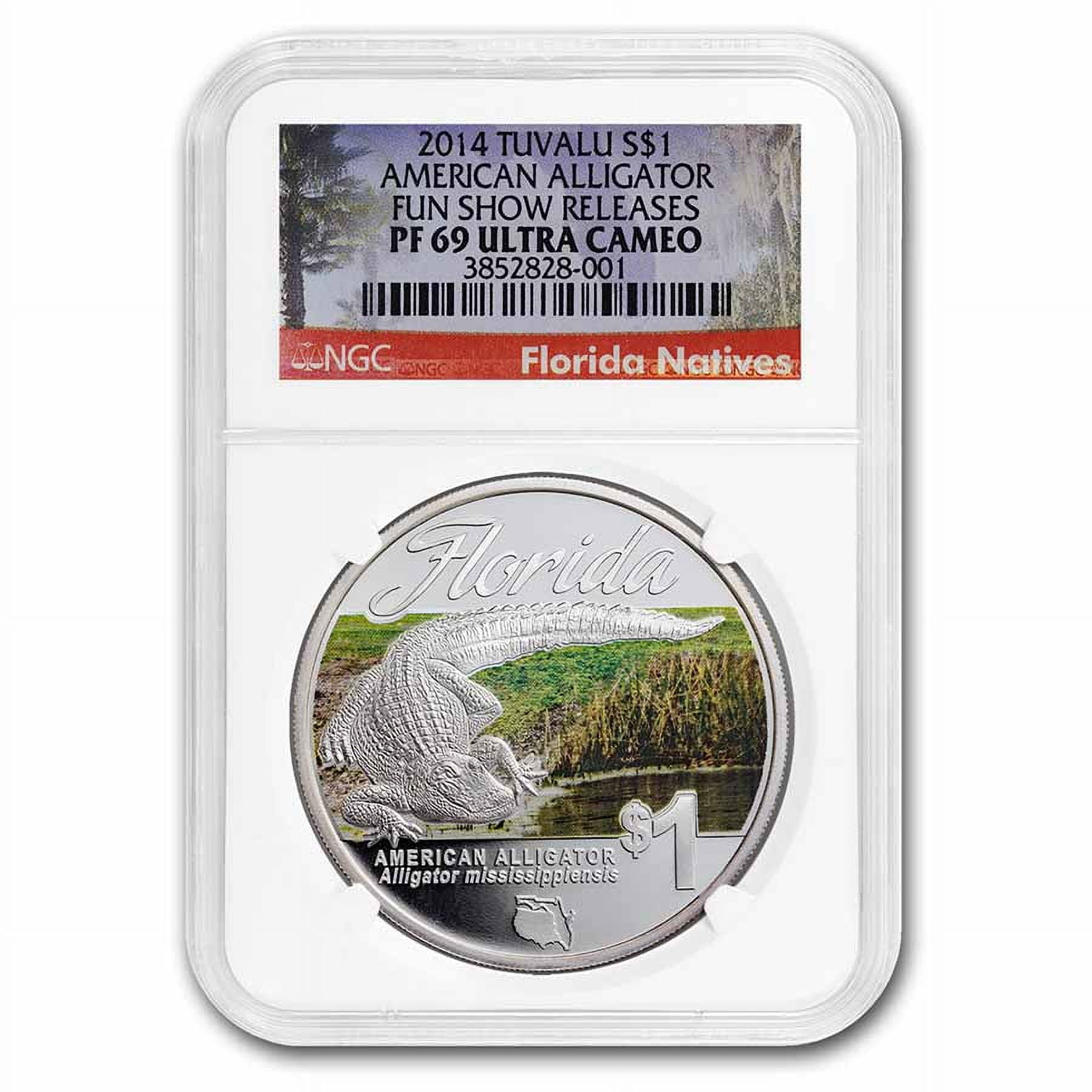 2014 Tuvalu 1 oz Silver American Alligator NGC PF-69 UCAM - Walmart.com