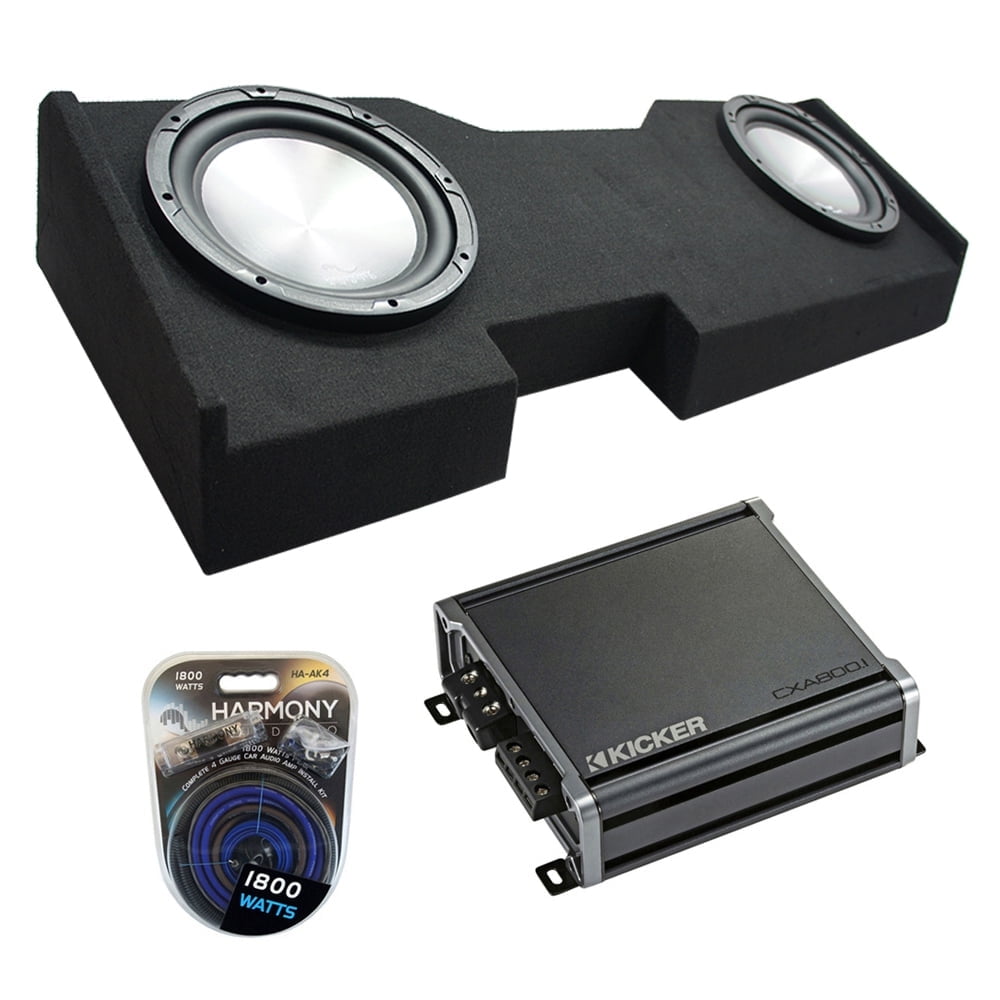 2014 - 2018 Chevy Silverado Crew Cab Harmony HA-A122 Dual 12" Sub Box ...