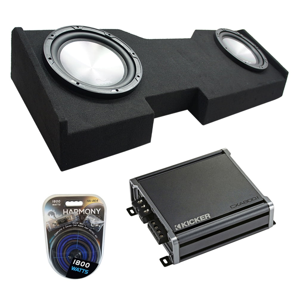 2014 - UP Chevy Silverado Crew Cab Harmony HA-A122 Dual 12" Sub Box ...