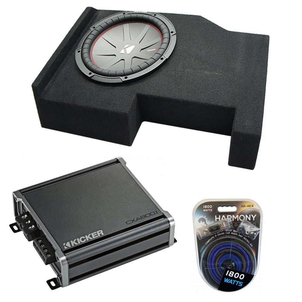 2014 - 2018 Chevy Silverado Crew Cab Kicker CompR CWR10 Single 10 Sub ...