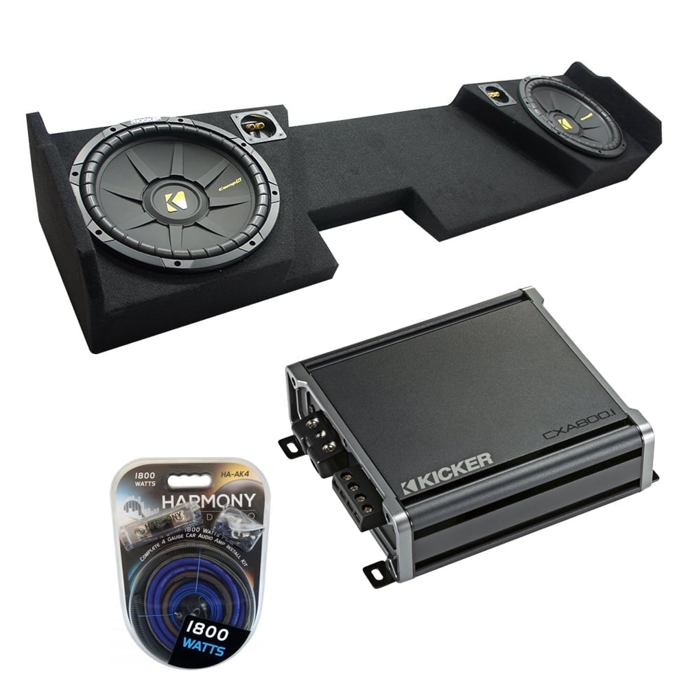 2014 - UP Chevy Silverado Double Cab Custom Enclosure Kicker Comp C10 ...
