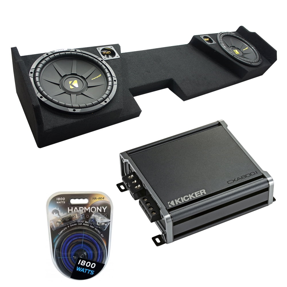2014 - UP Chevy Silverado Double Cab Custom Enclosure Kicker Comp C10 ...