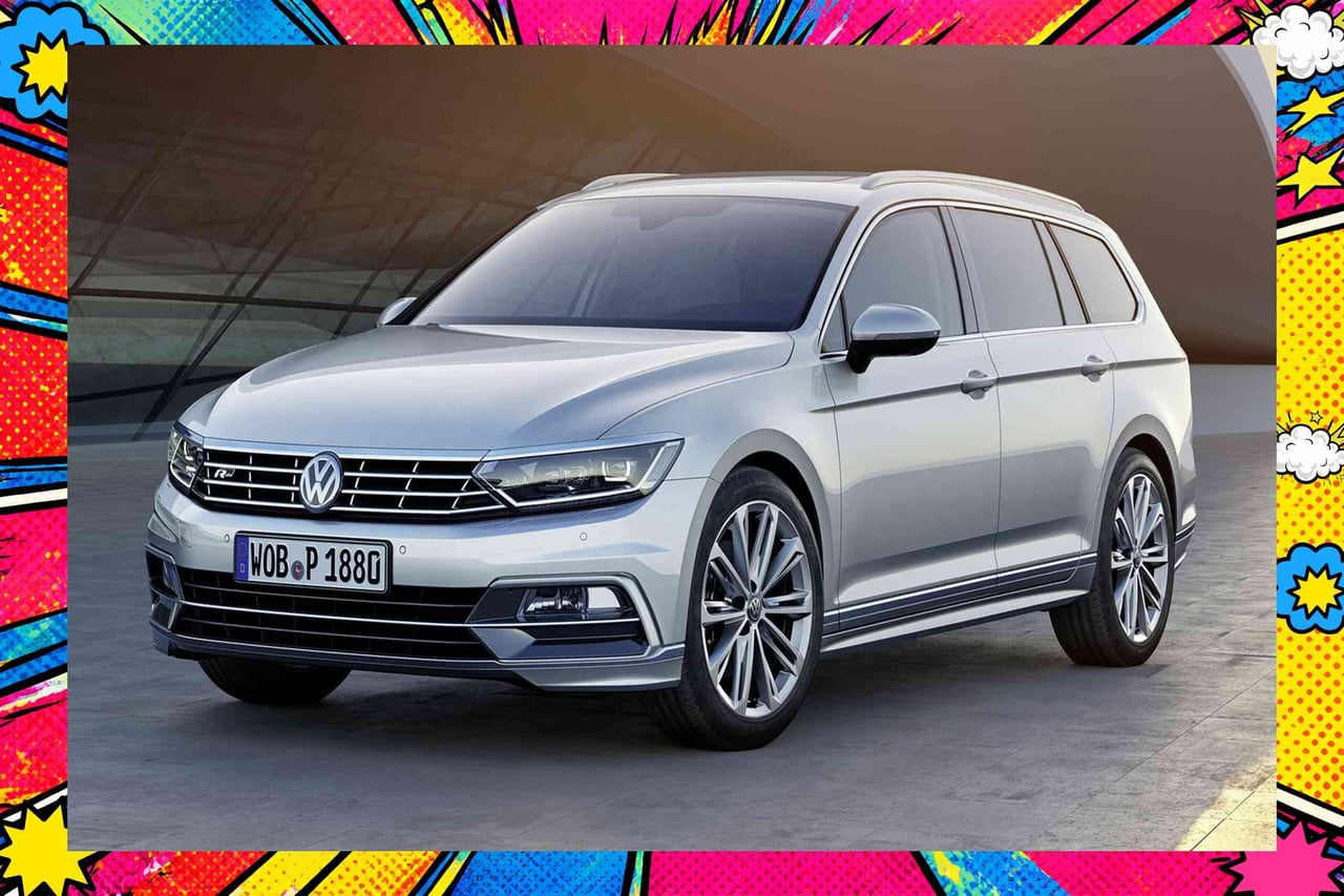 2014 Volkswagen Passat Variant R Line Car Poster - Pop Art Edition ...