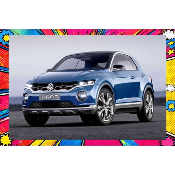 2014 Volkswagen T-ROC Concept - Pop Art Edition | 20x30 Inch Laminated ...