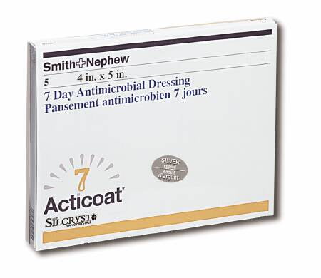 20141 Acticoat Dressing with Nanocystalline Silver, 4"x5" (Pack of 5 ...