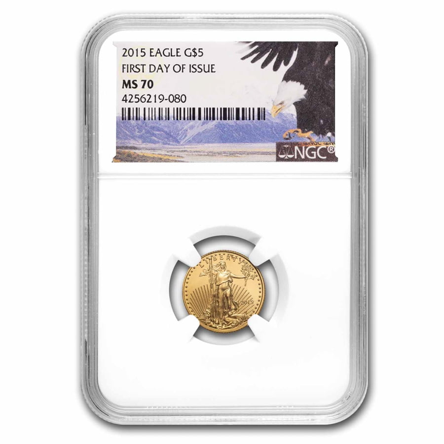 2015 1/10 oz American Gold Eagle MS-70 NGC (FDI) - Walmart.com