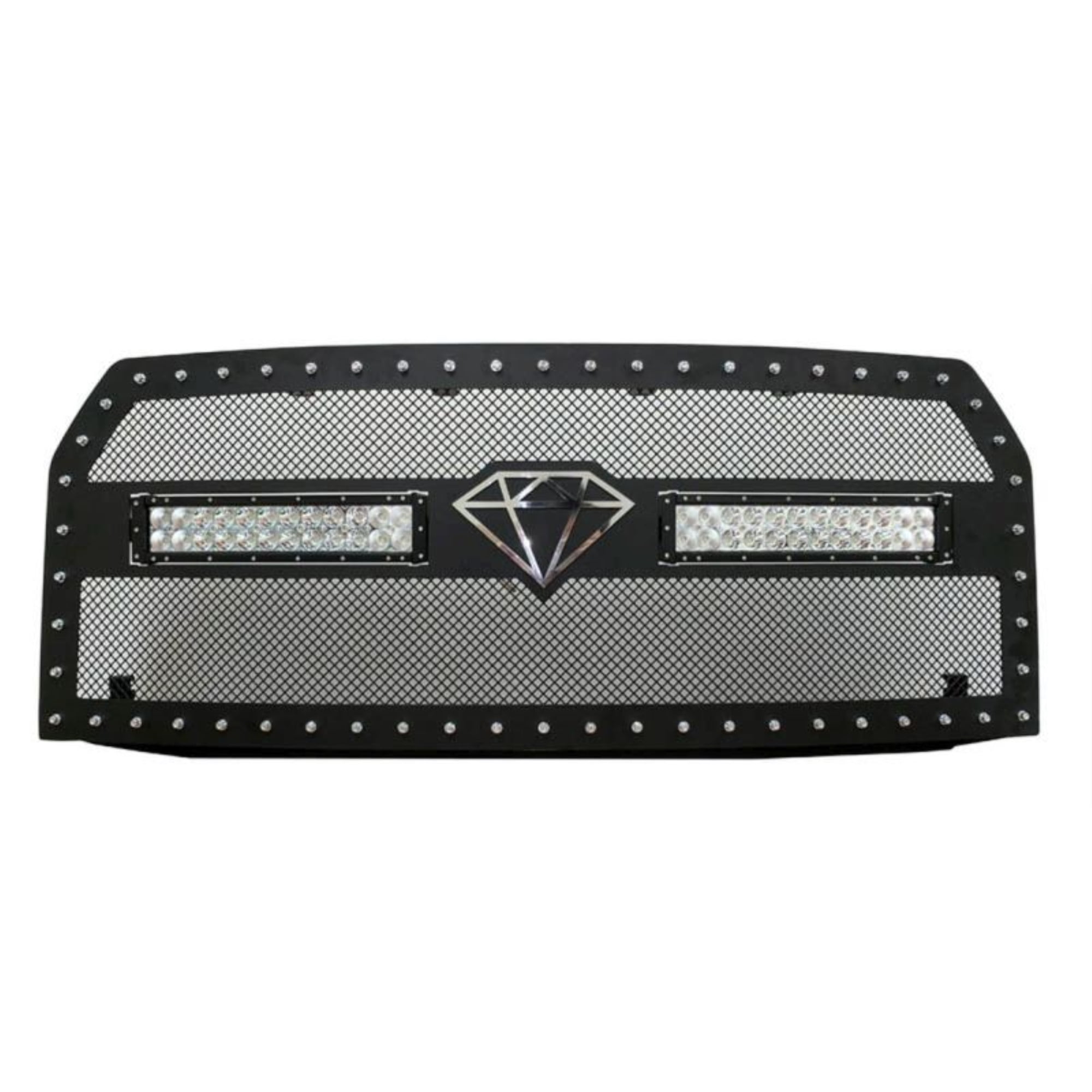 2015-2017 Ford F-150 Stainless Steel Black Powder Coated Finish Laser ...