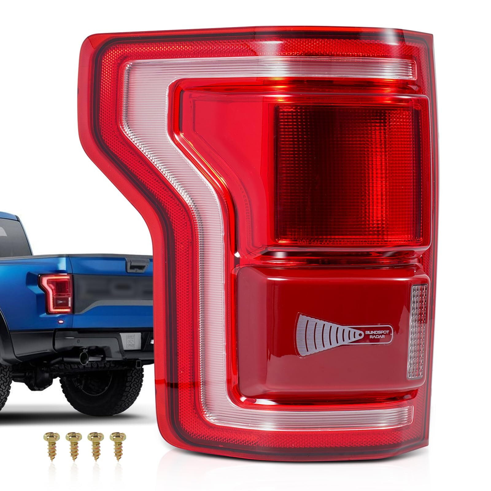2015-17 Ford F150 Rear Left LED Tail Light with Blind Spot Monitor ...