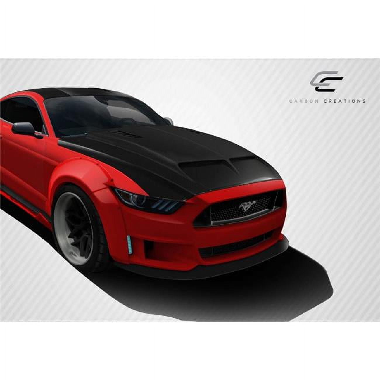 2015-2017 Ford Mustang GT500 Hood - Signature Black - 1 Piece - Walmart.com