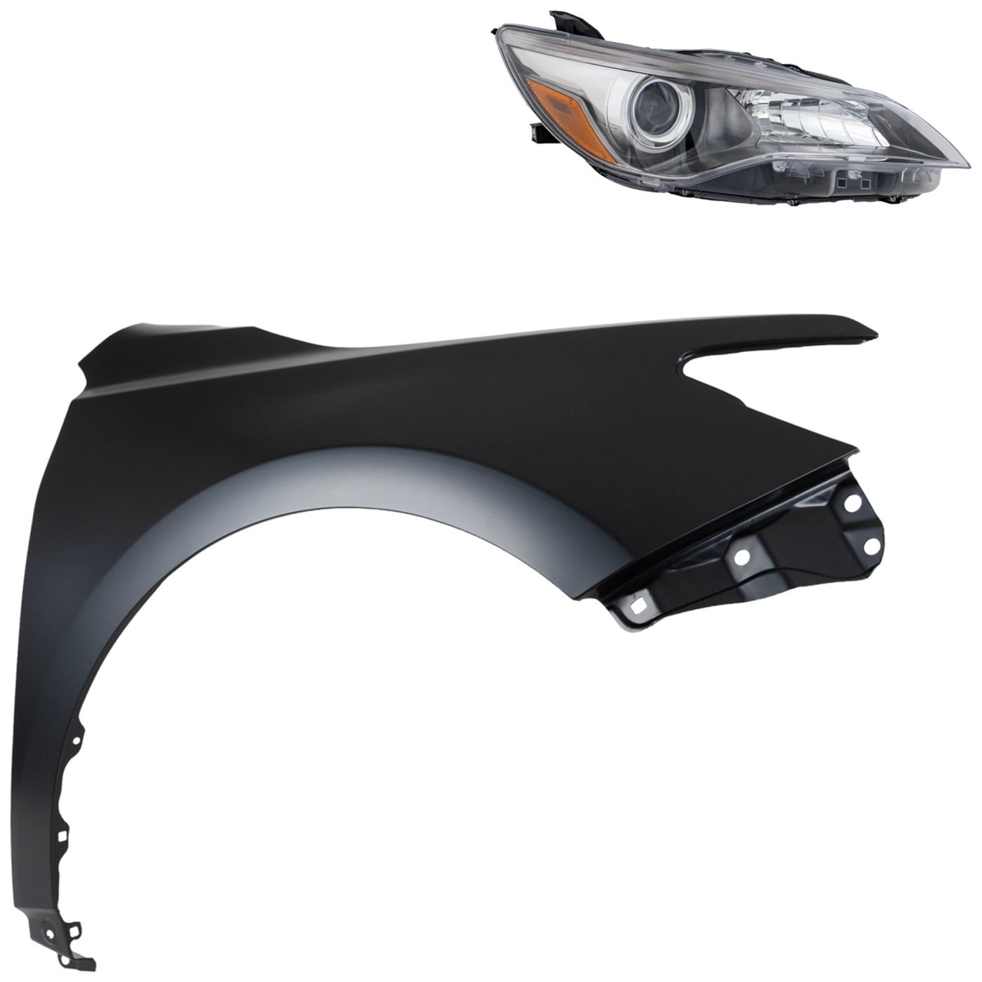 2015-2017 for Toyota for Camry Right Headlight Assembly With Bulb, Dot ...