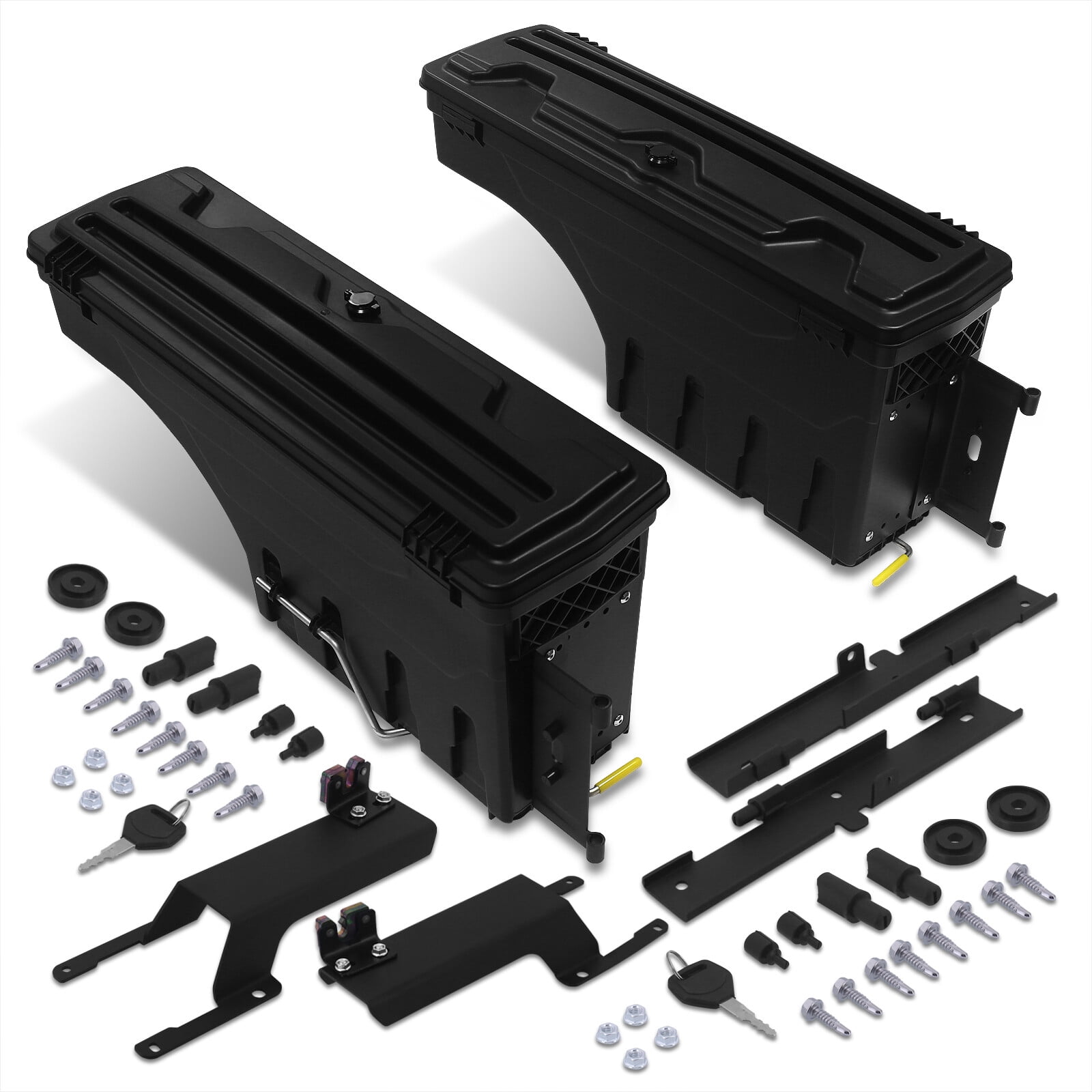 For 2015-2020 Ford F-150 (2-Piece) Rear Truck Bed Wheel Well Storage ...