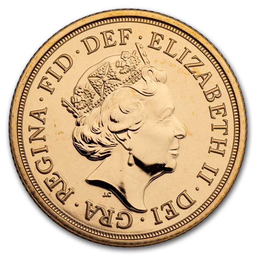 2015-2021 Great Britain Gold Sovereign Elizabeth II BU - Walmart.com