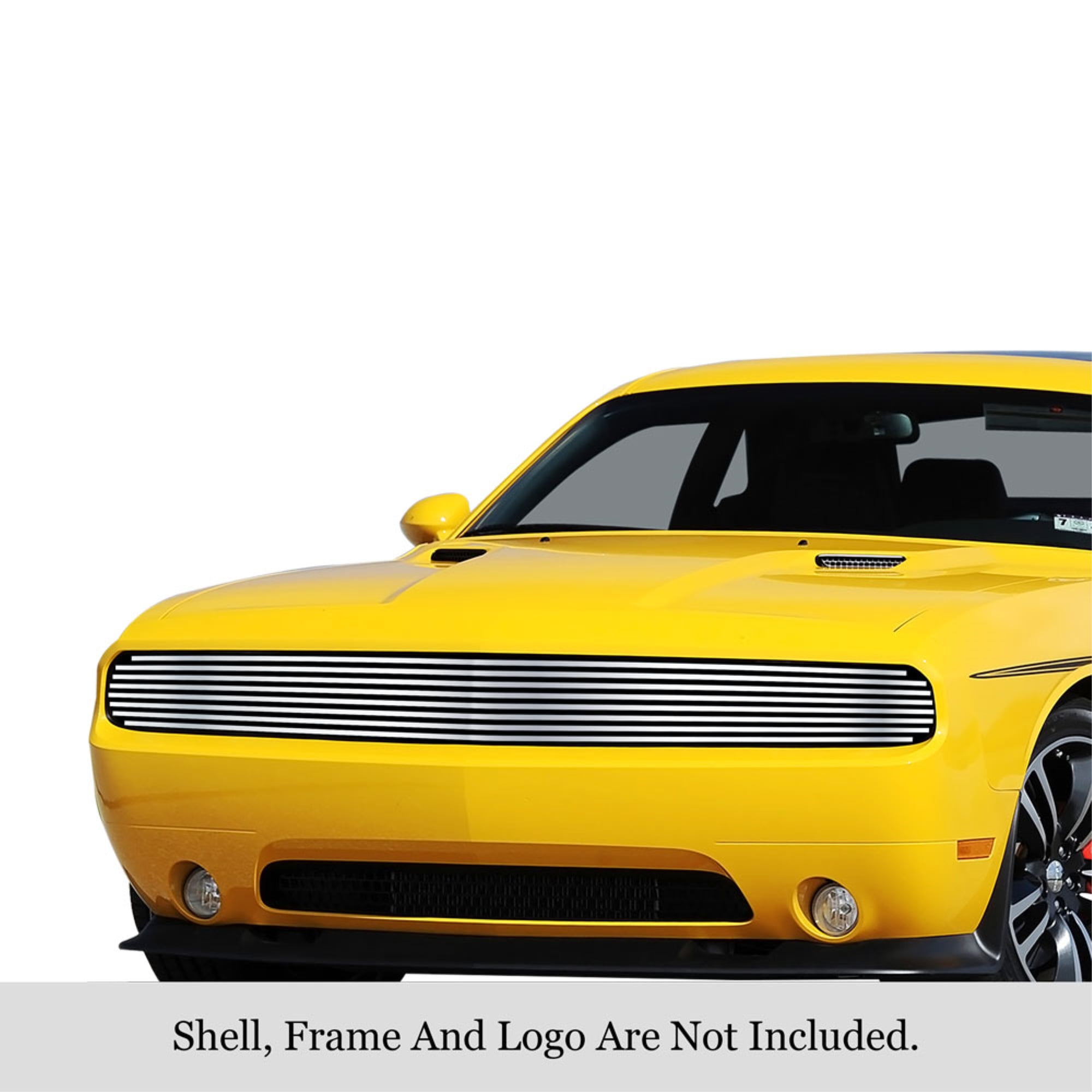 2015-2022 Dodge Challenger Phantom 304 Stainless Steel Polished Finish 8X6 Horizontal Billet ...
