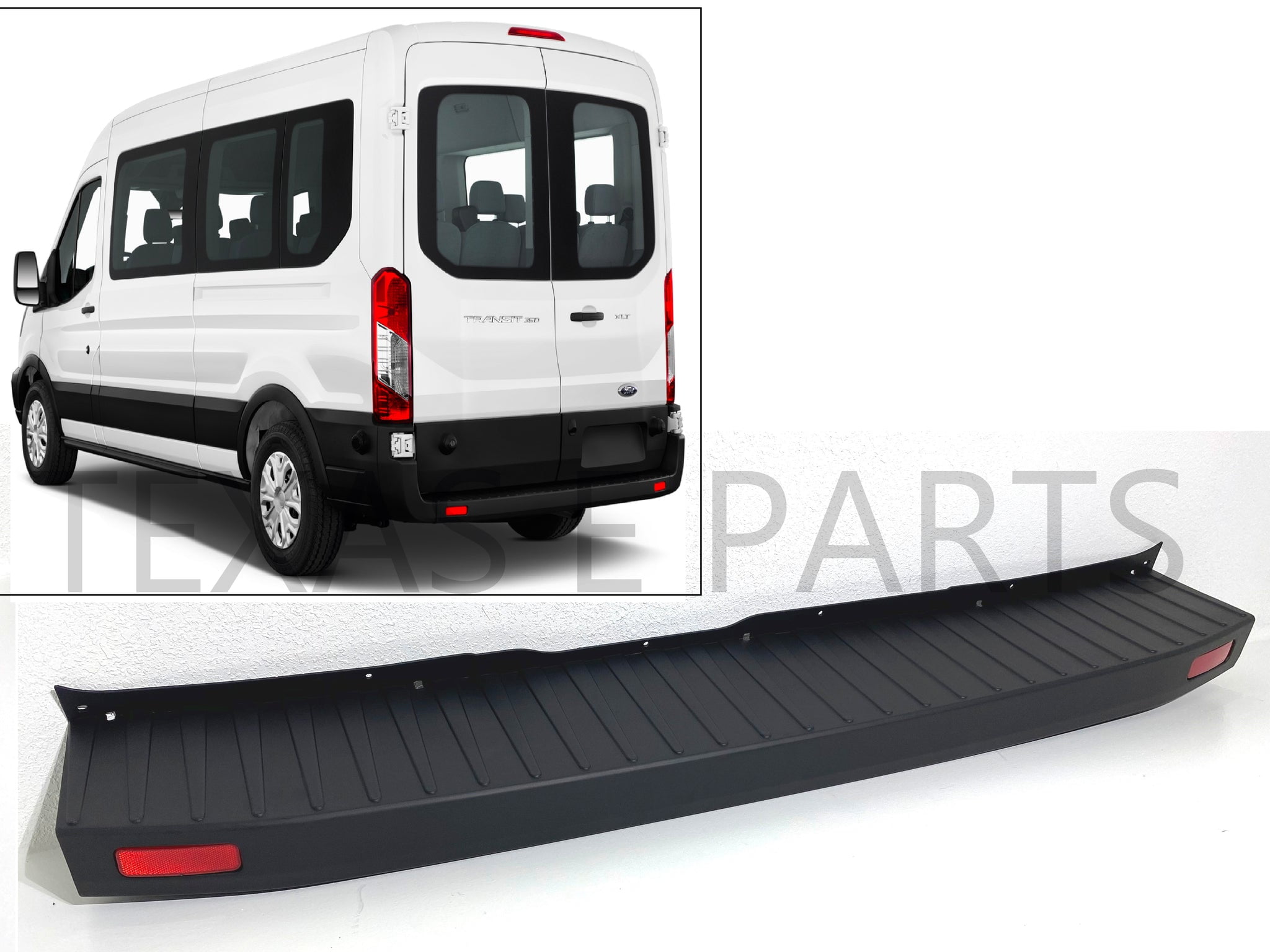 2015-2024 Compatible With Ford Transit 150 250 350 350HD Rear Bumper ...