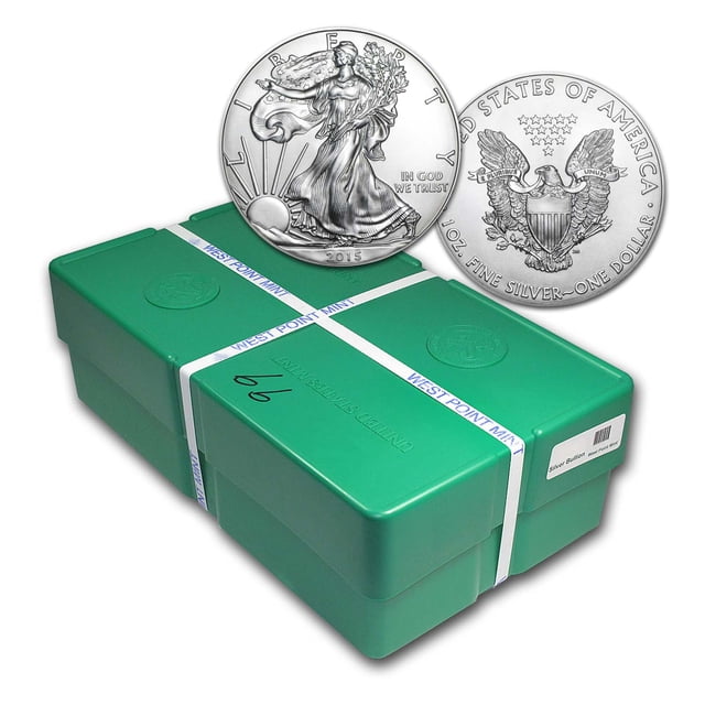 2015 500-Coin American Silver Eagle Monster Box (Sealed) - Walmart.com