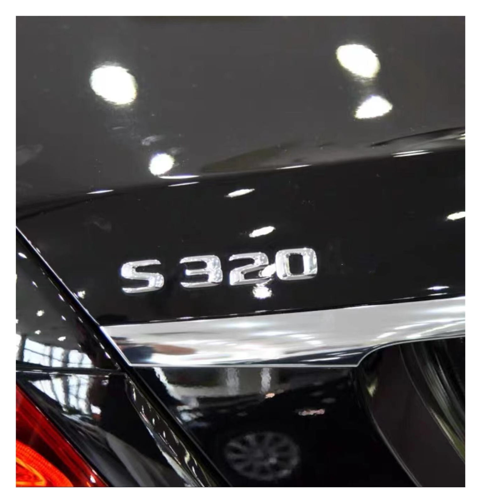 2015 ABS Black Letters Car Trunk Badge S320 S350 S400 S450 S500 S600 ...