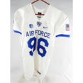 2015 Air Force Falcons #96 Game Used White Jersey Name Plate Removed M ...