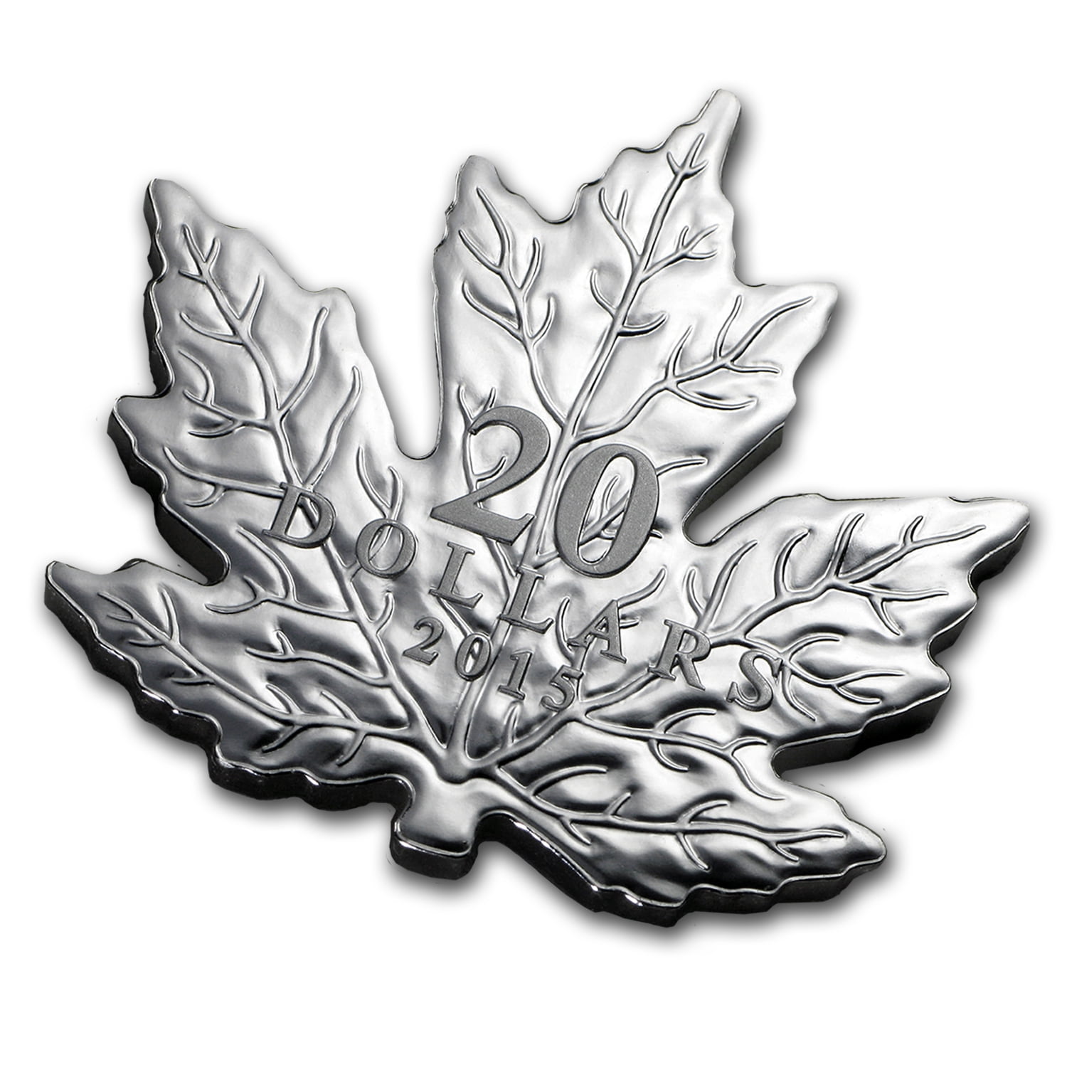 2015 Canada 1 oz Silver $20 Proof Maple Leaf Shaped Coin - Walmart.com