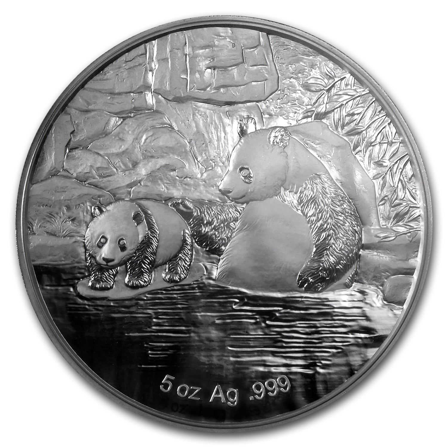 2015 China 5 oz Silver Panda 60th Anniversary FUN Coin Show Medal ...