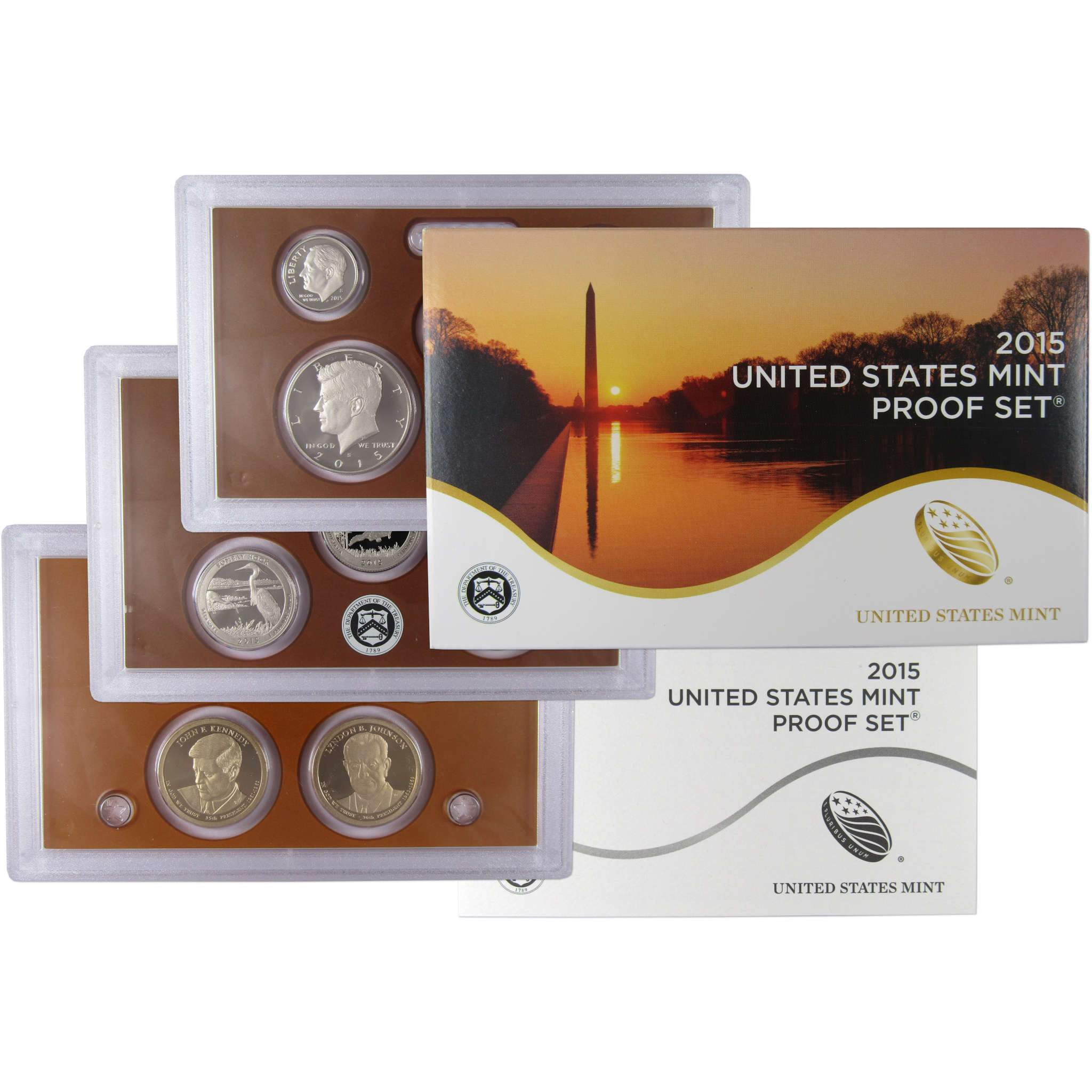 2015 Clad Proof Set U.S. Mint Original Government Packaging OGP COA ...