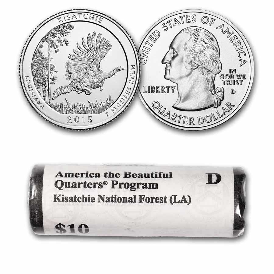 2015-D ATB Quarter Kisatchie National Forest 40-Coin Roll BU - Walmart.com