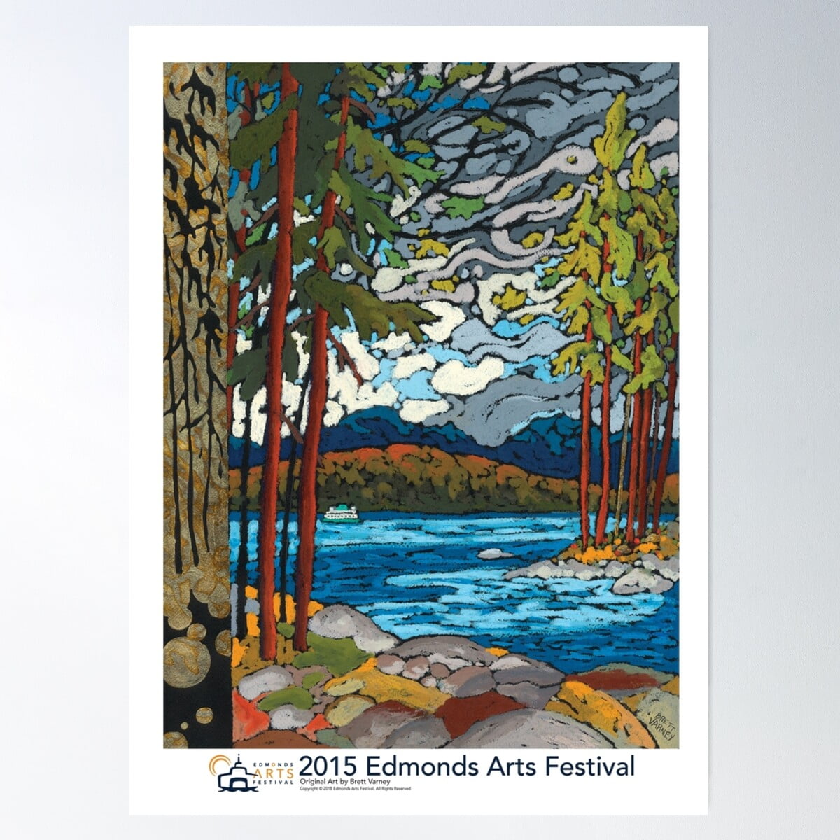 2015 Edmonds Arts Festival Poster, Print, or Art Board Poster, 24x36 ...