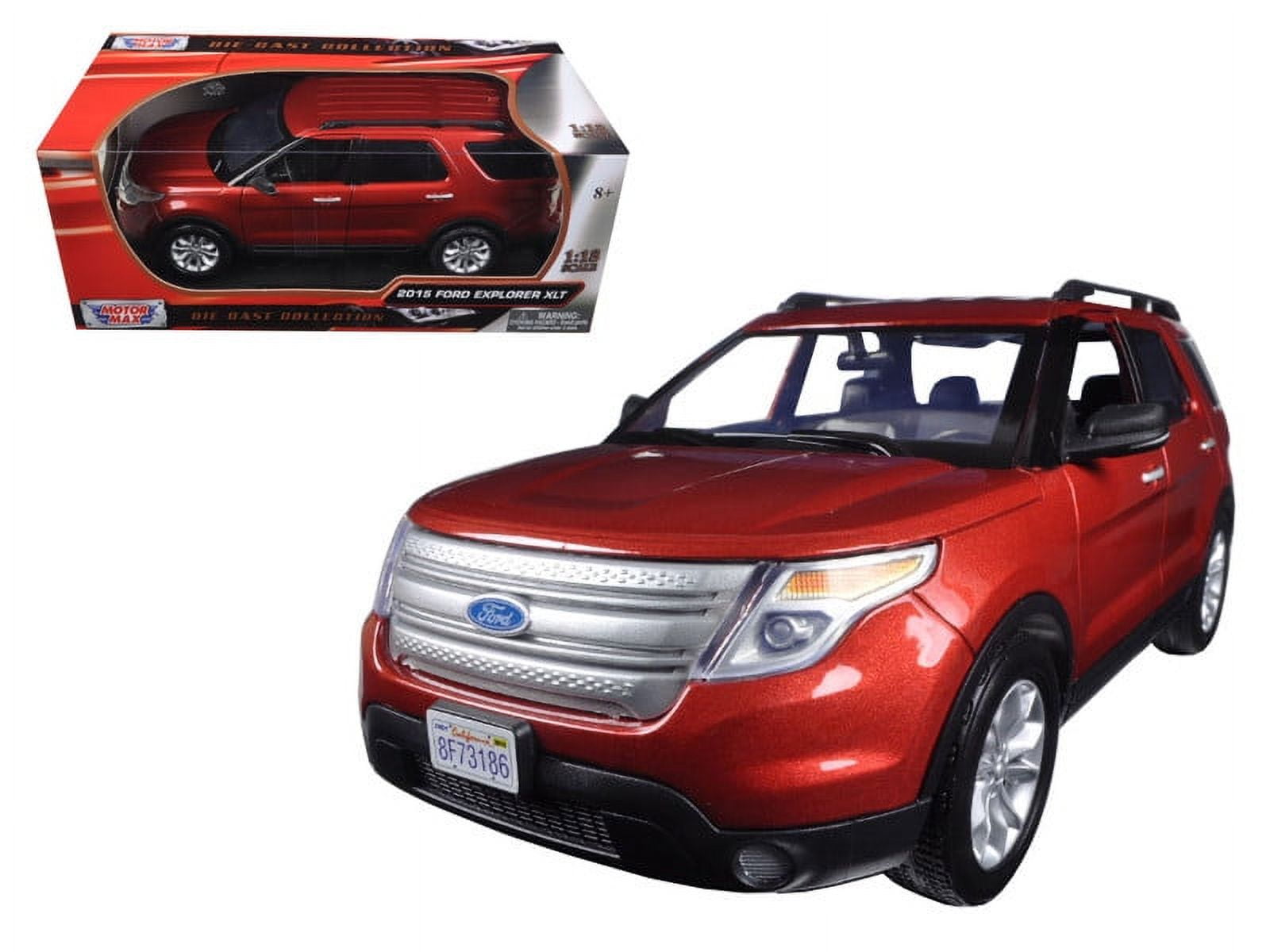 2015 Ford Explorer XLT Red 1/18 Diecast Model Car by Motormax - Walmart.com
