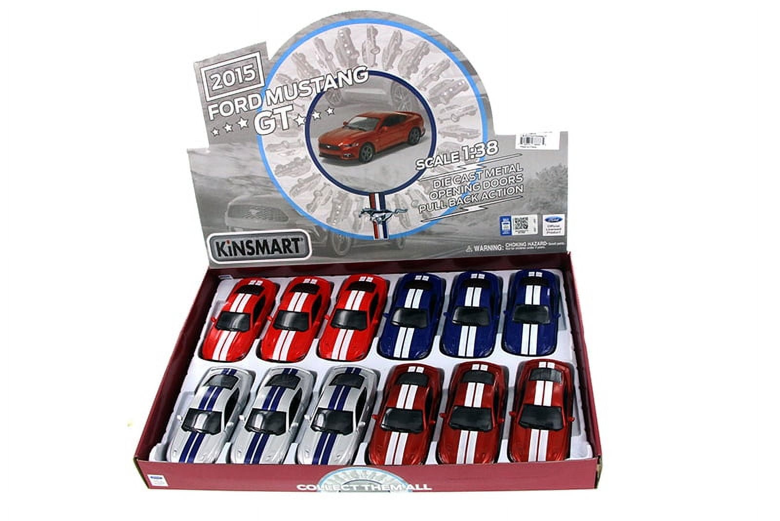 2015 Ford Mustang GT Diecast Car Package - Box of 12 1/38 Scale Diecast ...