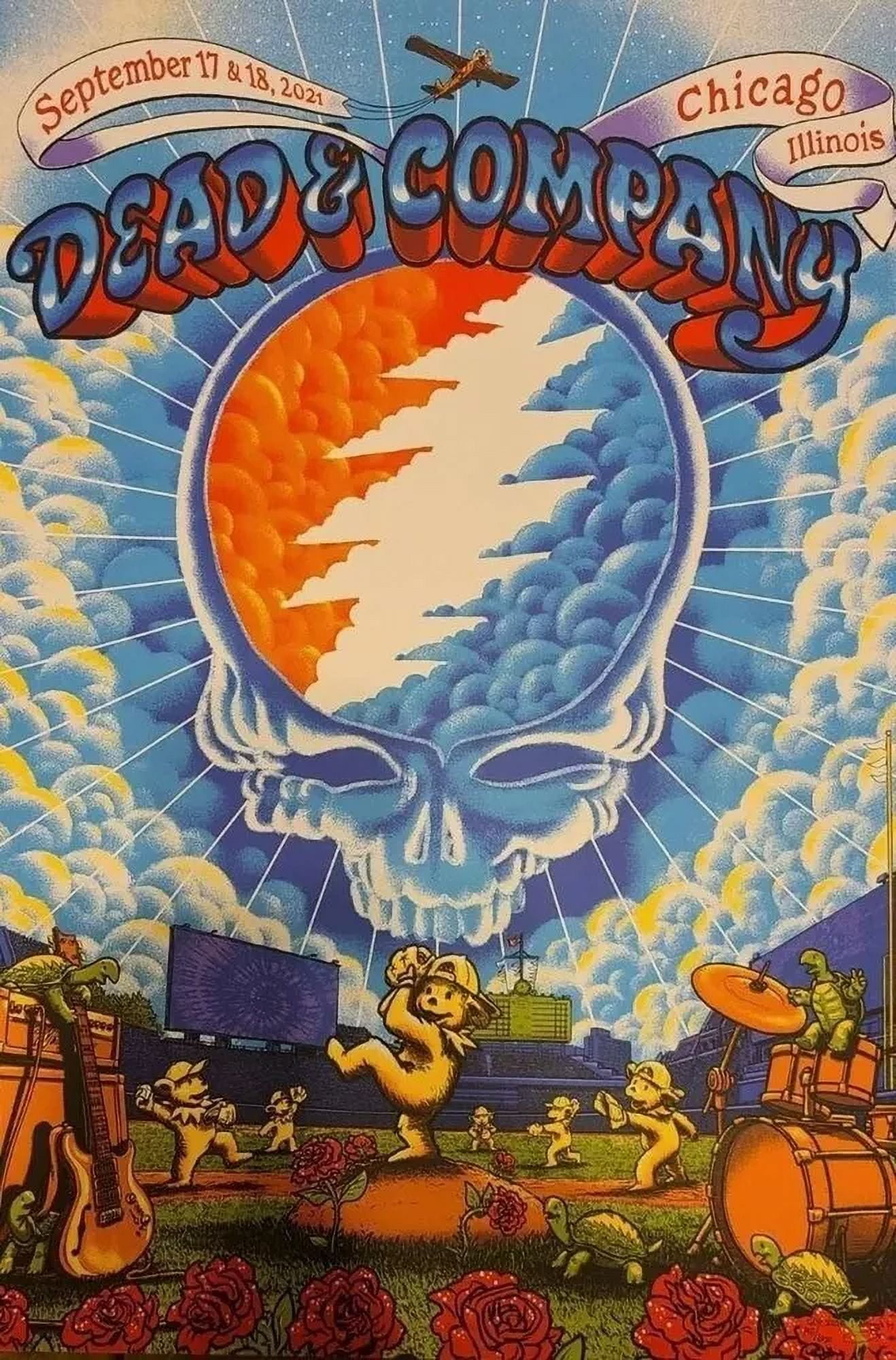 2015 GRATEFUL DEAD POSTER PRINT WALL ART DEAD & COMPANY POSTER PASTEL ...