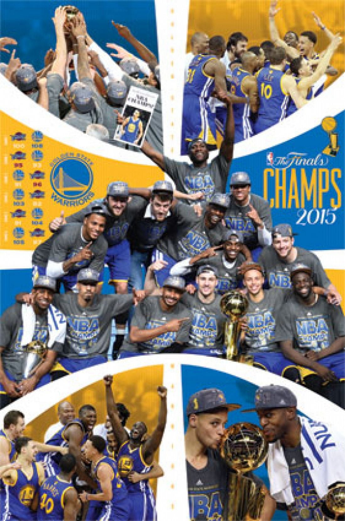 2015 Golden State Warriors NBA Finals - Celebration Laminated Poster ...