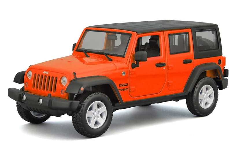 2015 Jeep Wrangler Unlimited, Orange w/Black Roof - Maisto 38268OR - 1/ ...