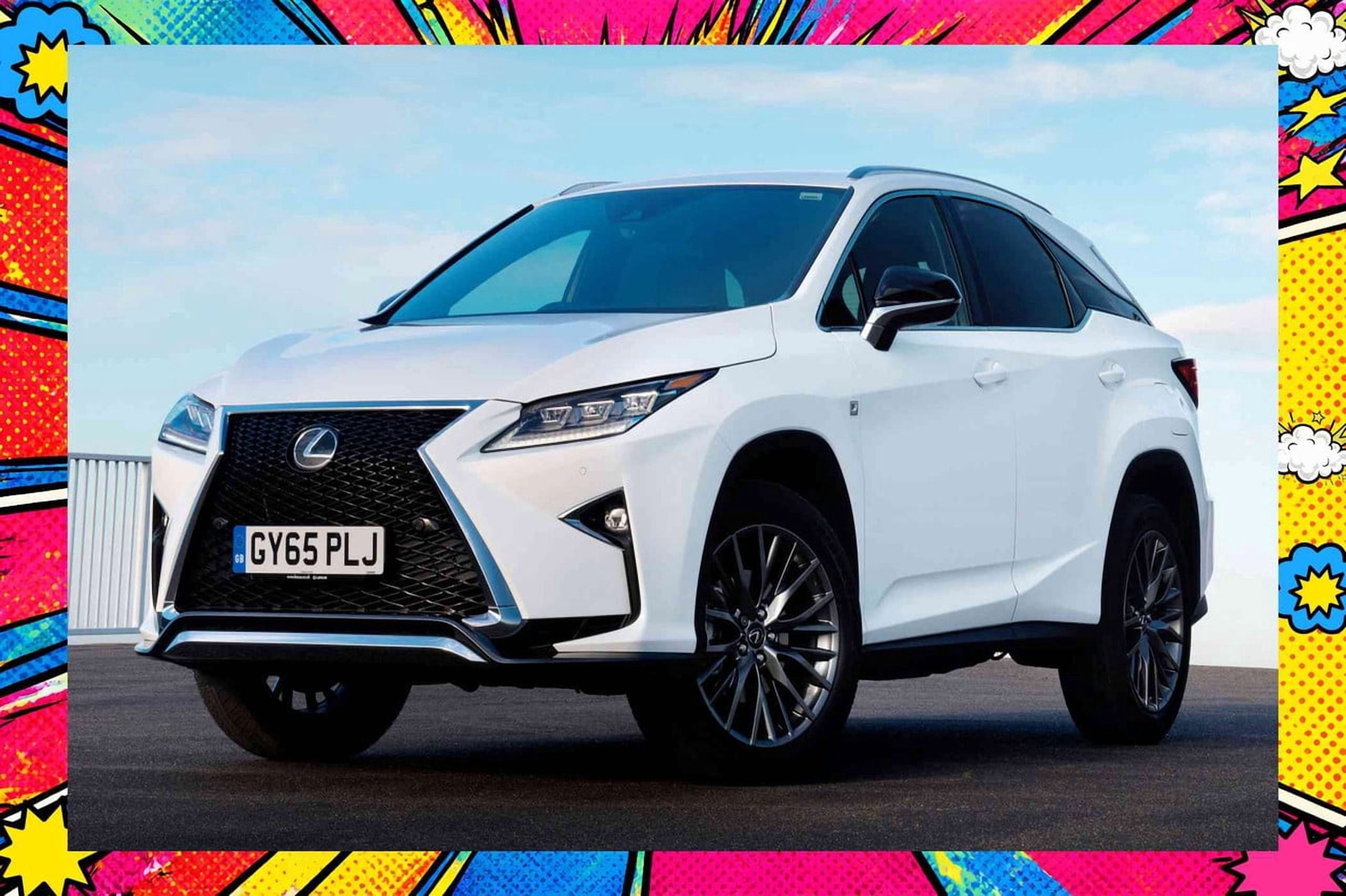 2015 Lexus RX F Sport UK - Pop Art Edition | 12x18 Inch Laminated ...