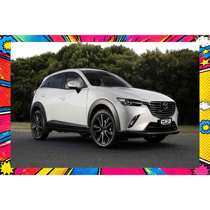 2015 Mazda CX-3 AU - Pop Art Edition | 12x18 Inch Laminated Poster ...