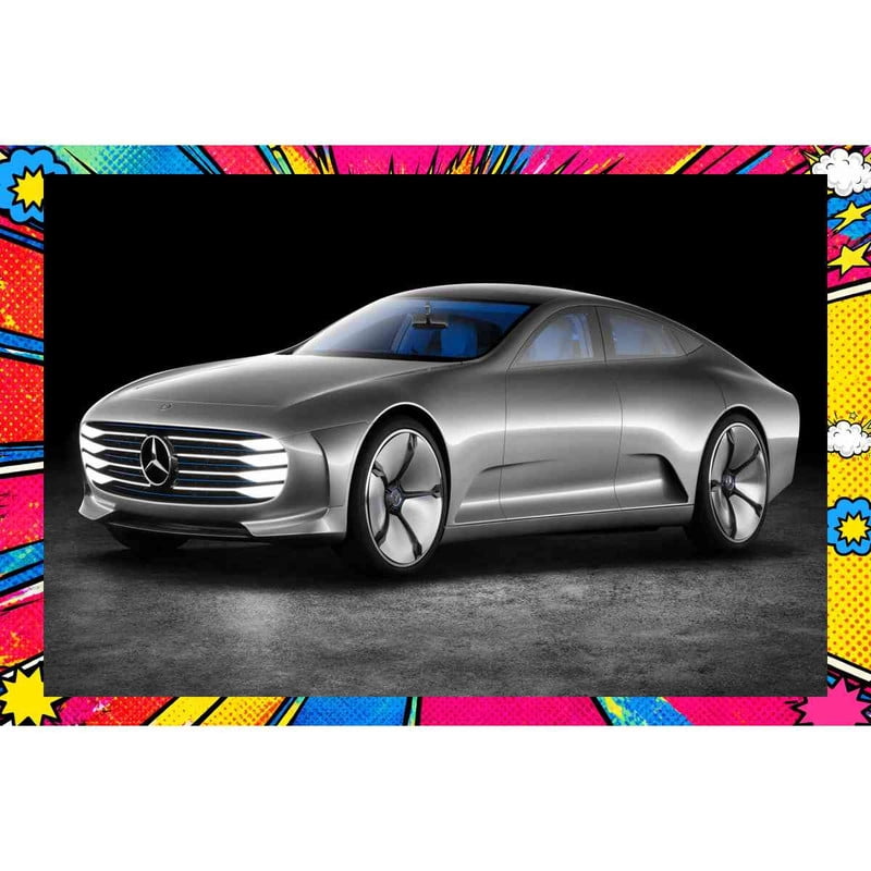 2015 Mercedes-Benz Concept IAA - Pop Art Edition | 24x36 Inch Laminated ...