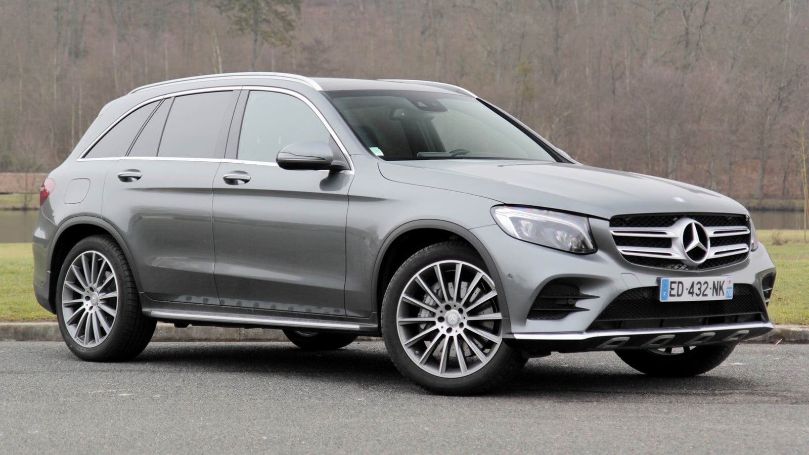 2015 Mercedes-Benz GLC Class AMG Line Car - 24x36 Inch Glossy Laminated ...