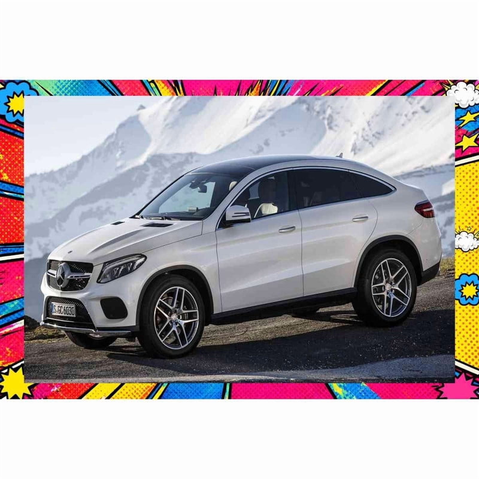 2015 Mercedes-Benz GLE-Class Coupe AMG Line Car Poster - Pop Art ...