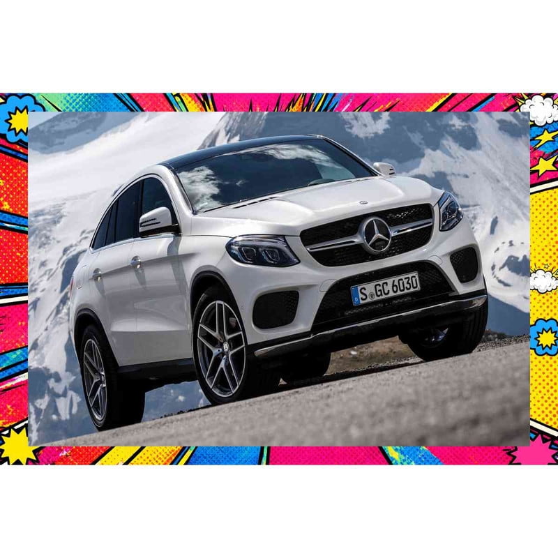 2015 Mercedes-Benz GLE Class Coupe AMG Line Car Poster - Pop Art ...