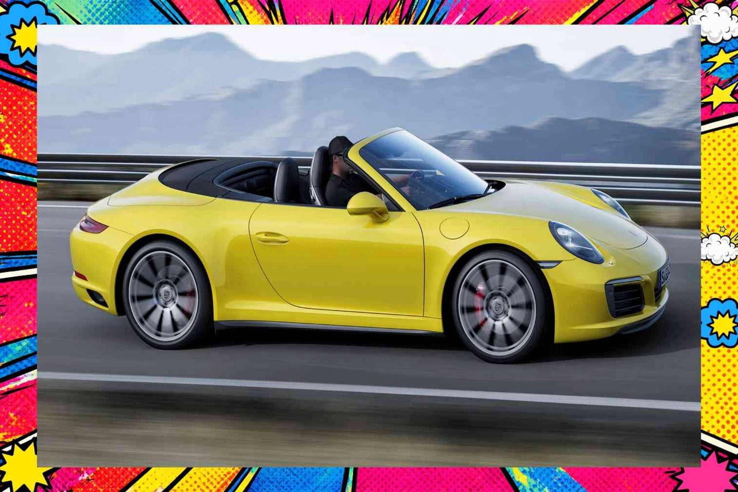 2015 Porsche 911 Carrera S Cabriolet - Pop Art Edition | 24x36 Inch ...