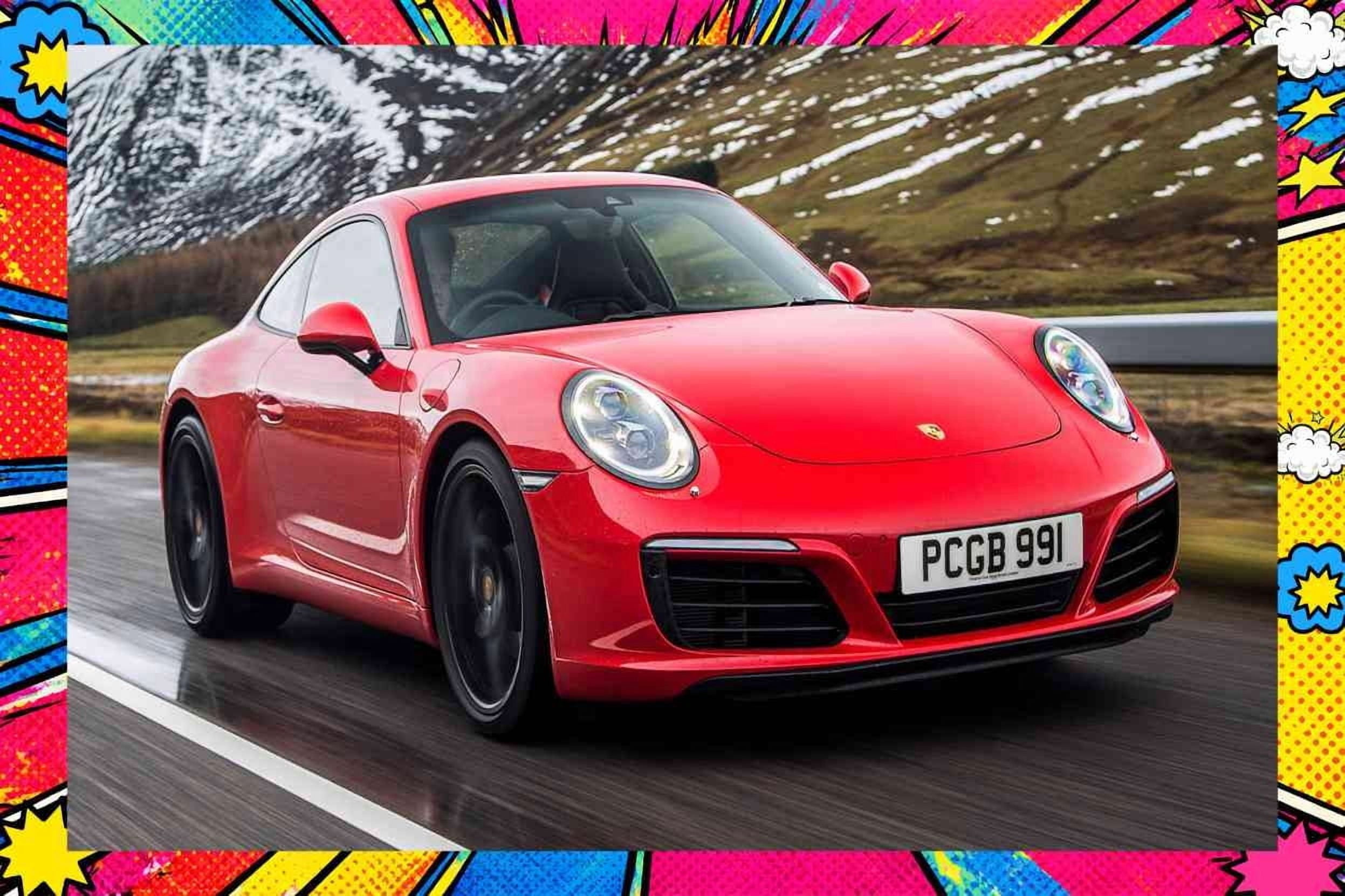 2015 Porsche 911 Carrera UK - Pop Art Edition | 24x36 Inch Laminated ...